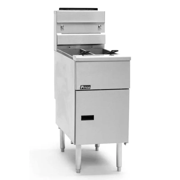 Pitco® SG14T-S Solstice™ (2)25lb Vats Twin Tank Gas Fryers, Floor Model ...